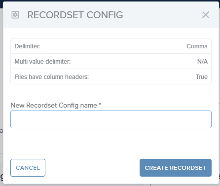 Create a Recordset – InfoSum